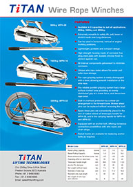 Titan Wire Rope Winch 3200kg