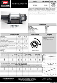 Warn DC1000 DC Electric Hoist